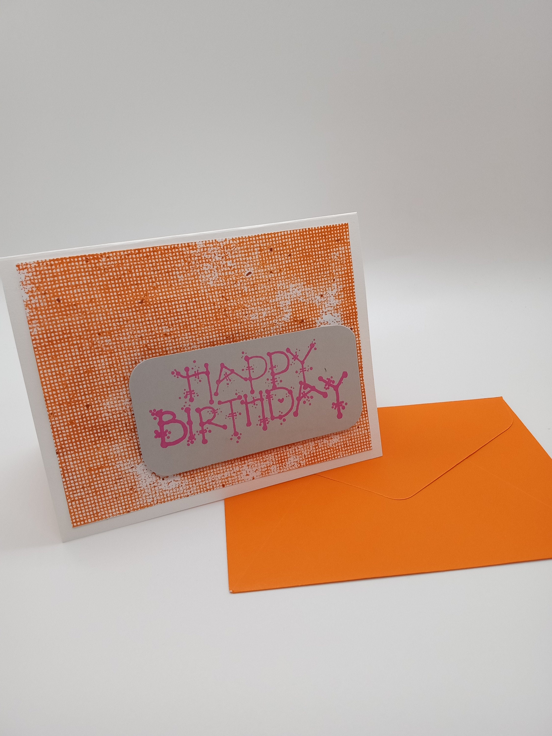 Paint Splatters Happy Birthday Greeting Card - Etsy