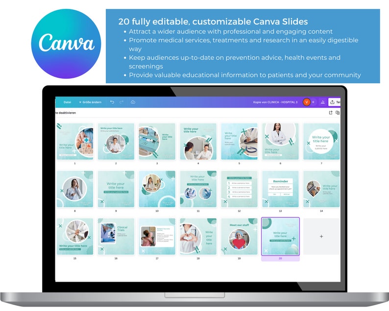 Medical/hospital/healthcare Templates for Instagram, Easily Editable in ...