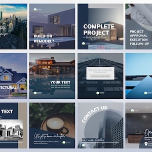 50 Architecture Instagram Templates, Architects Social Media Templates ...