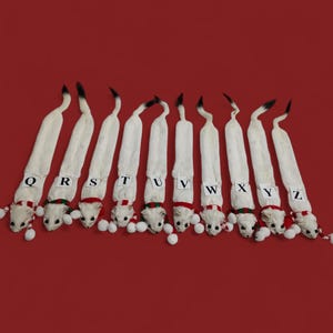 Weasel Slap Bracelet, Sherman the Ermine, White Ermine Slap Bracelet ...