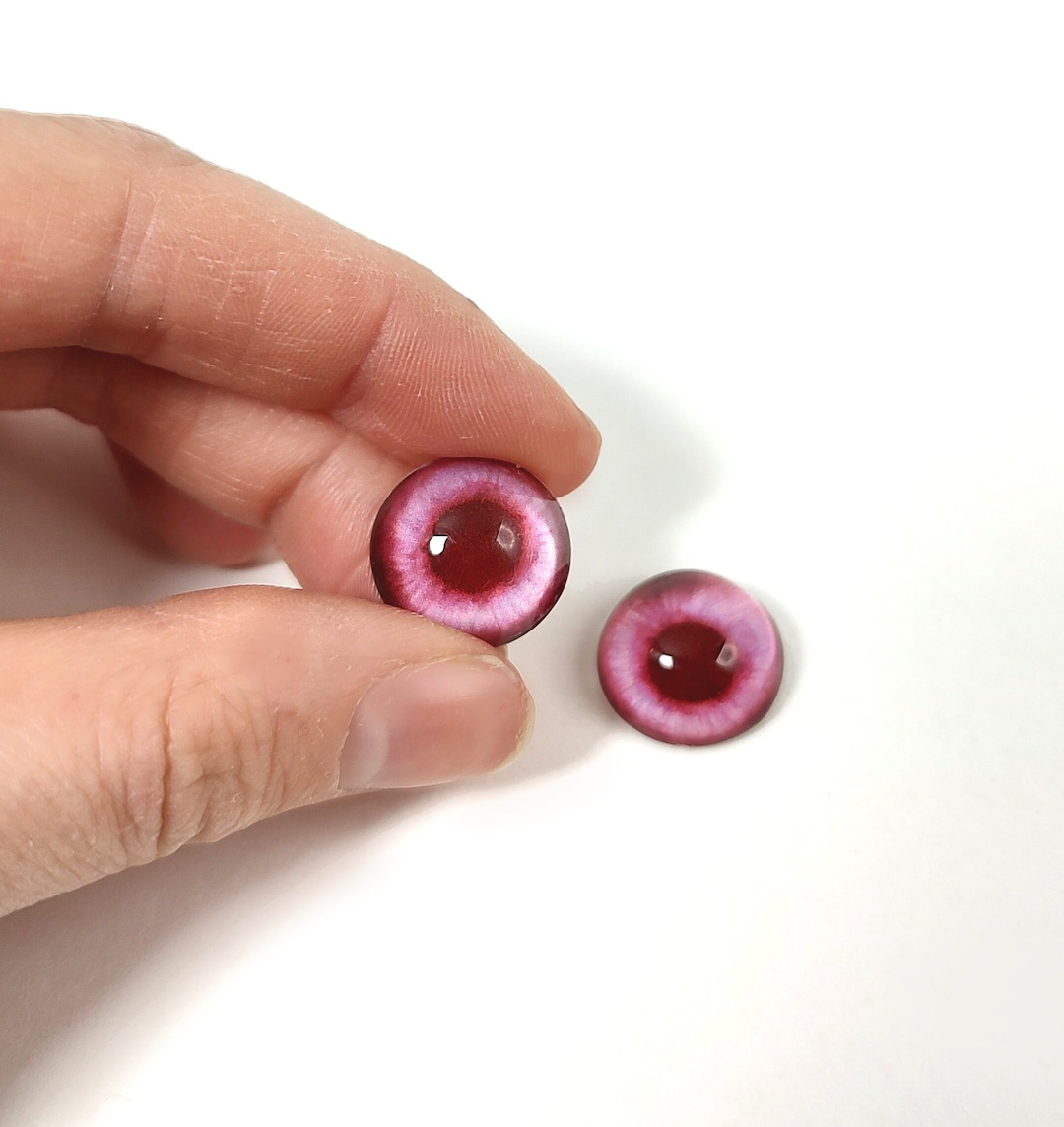 Natural Pink Rabbit MM11 Taxidermy Eyes, Glass Eyes, Craft Eyes, Made ...