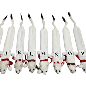 Weasel Slap Bracelet, Sherman the Ermine, White Ermine Slap Bracelet ...