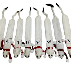 Weasel Slap Bracelet, Sherman the Ermine, White Ermine Slap Bracelet ...