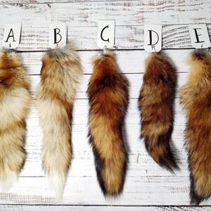 Choose Your Own, Real Fur Red Fox Tail Keychain With Swivel Clasp ...