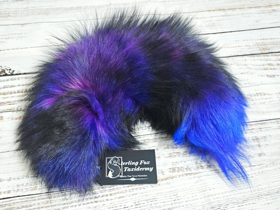 Choose Your Own, Real Fur Dyed Fox Tail, Fantasy Color Tail, Keychain ...