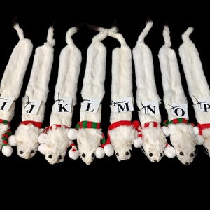 Weasel Slap Bracelet, Sherman the Ermine, White Ermine Slap Bracelet ...