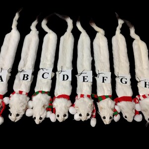 Weasel Slap Bracelet, Sherman the Ermine, White Ermine Slap Bracelet ...