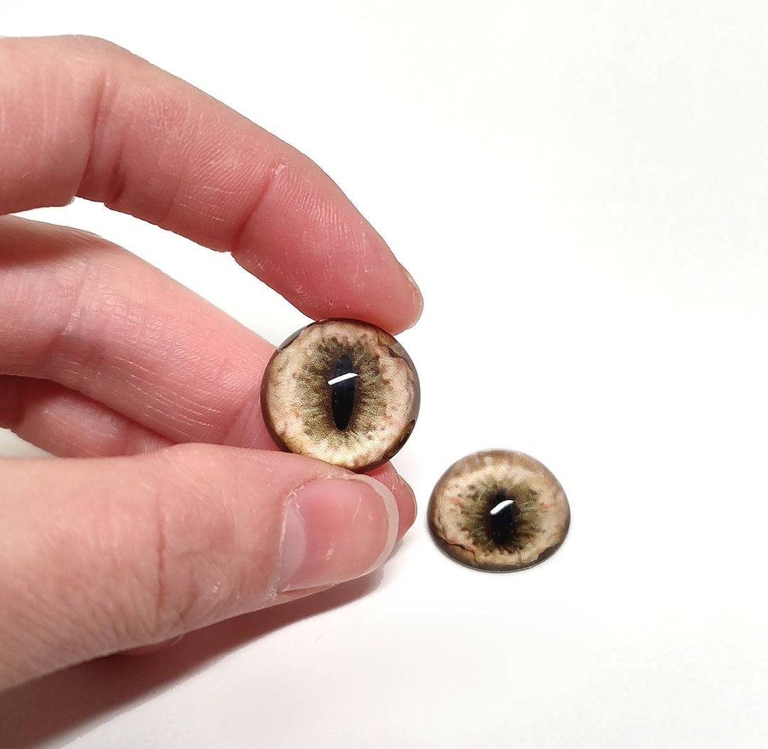 Choose a Size, Sandstorm Gold Fox Glass Taxidermy Eyes, Glass Craft ...