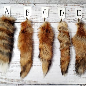 Choose Your Own, Real Fur Red Fox Tail Keychain With Swivel Clasp ...