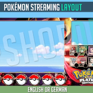 Pokémon Stream/Streaming Platin/Platinum Layout/Overlay para | Etsy