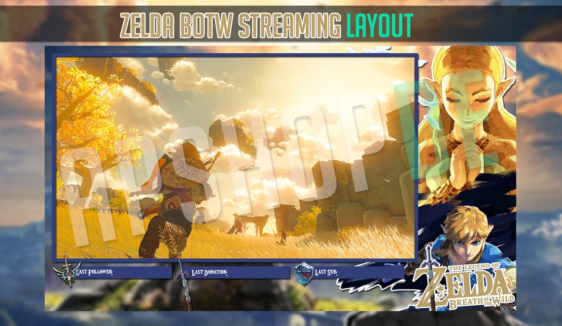 ZELDA Stream/streaming Layout/overlay for TWITCH/YOUTUBE - Etsy