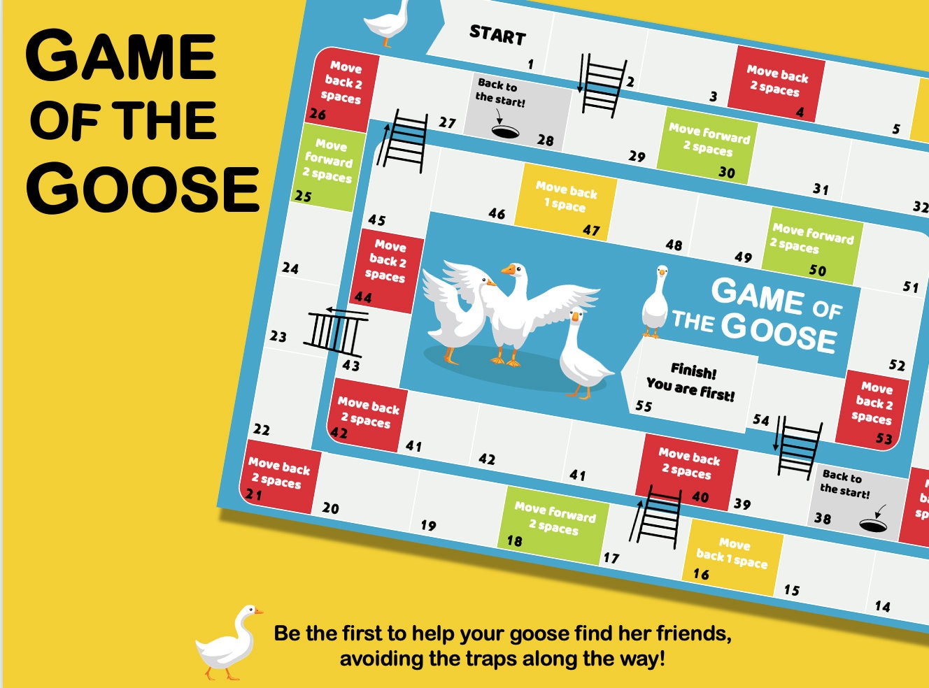 Goose Game, Board Game for Children and Families - Etsy