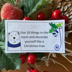 Truth or Dare, Christmas Game Printable - Etsy