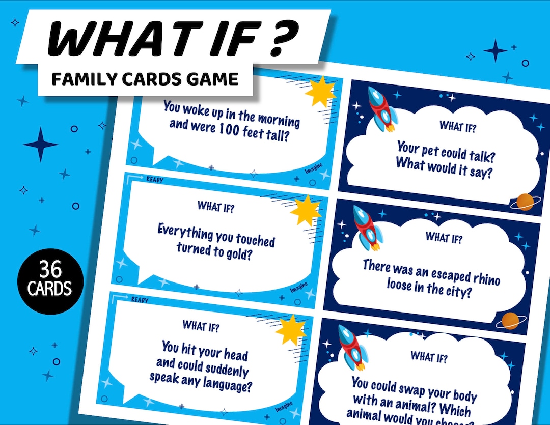 WHAT IF? Kid Game, Family Game Cards - Etsy