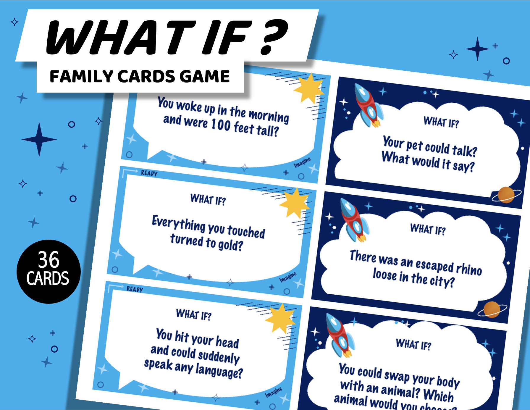 WHAT IF? Kid Game, Family Game Cards - Etsy