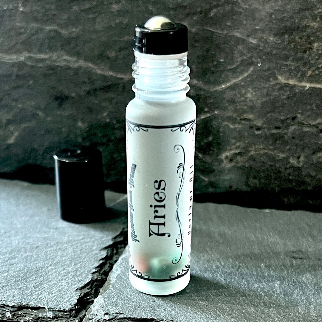 ARIES Bloodstone Crystal Infused Perfume Oil Cognac, Hazelnut Praline ...