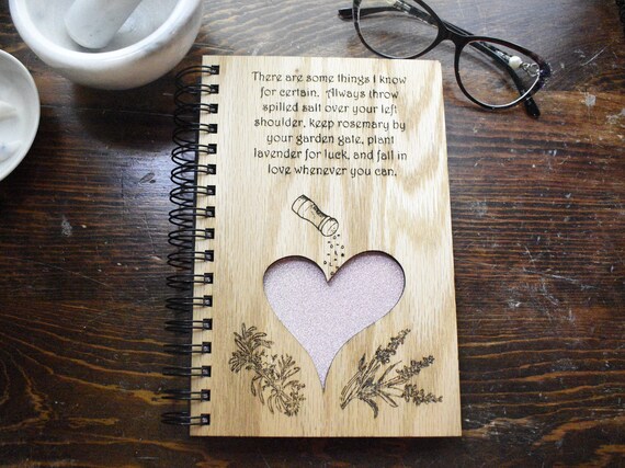 Custom Handmade Solid Wood Cover Spellbook Practical Magic - Etsy