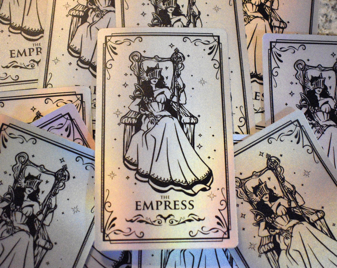 The Empress Iridescent Tarot Card Sticker Waterproof Matte Holographic ...