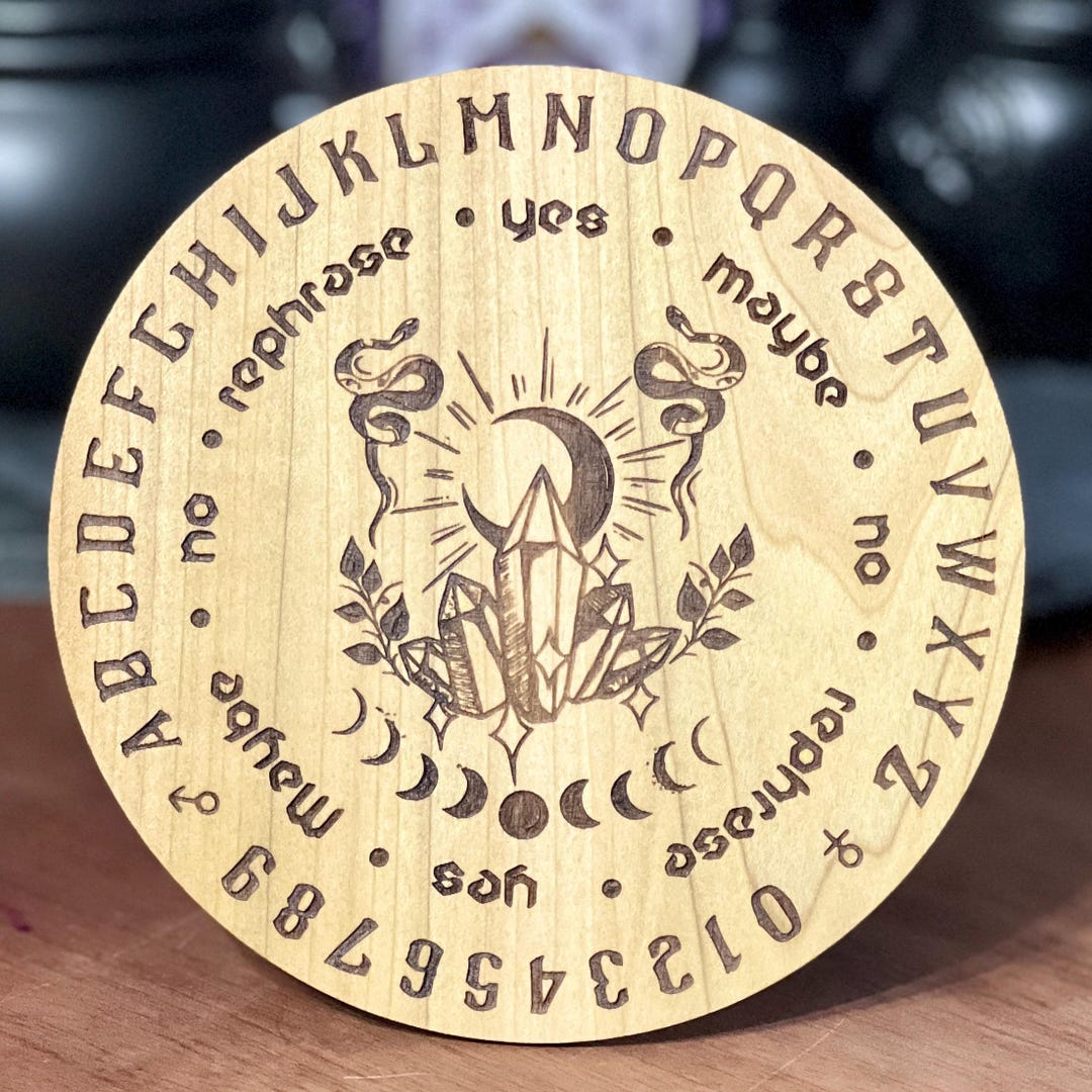 Mystical Pendulum Board - Solid Wood 6 Inch X 3 Mm Divination Tool for ...