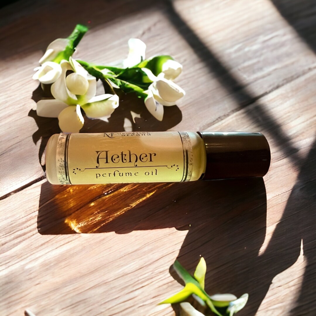 AETHER Orange Blossom & Marshmallow Perfume Oil - Organic Jojoba and ...