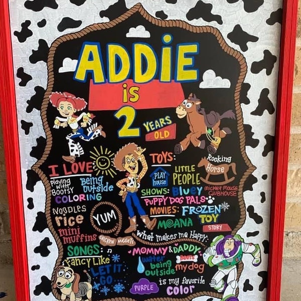Toy Story Chalkboard - Etsy