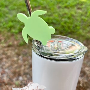Sea Turtle Straw Topper Straw Topper Straw Buddy Straw - Etsy