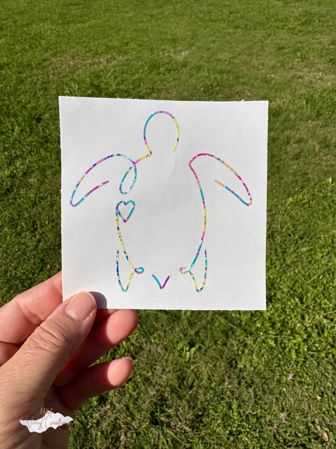 Turtle Decal, Sea Turtle Vinyl Decal, Turtle Sticker, Holographic ...