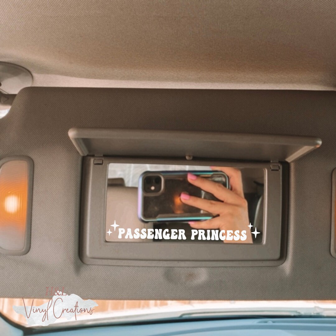 Passenger Princess Decal, Rear View Mirror, Mirror Decals, Passenger ...
