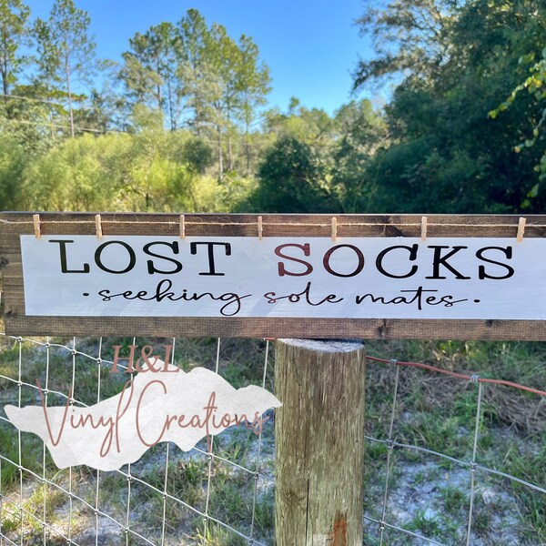 Lost Socks Sign - Etsy