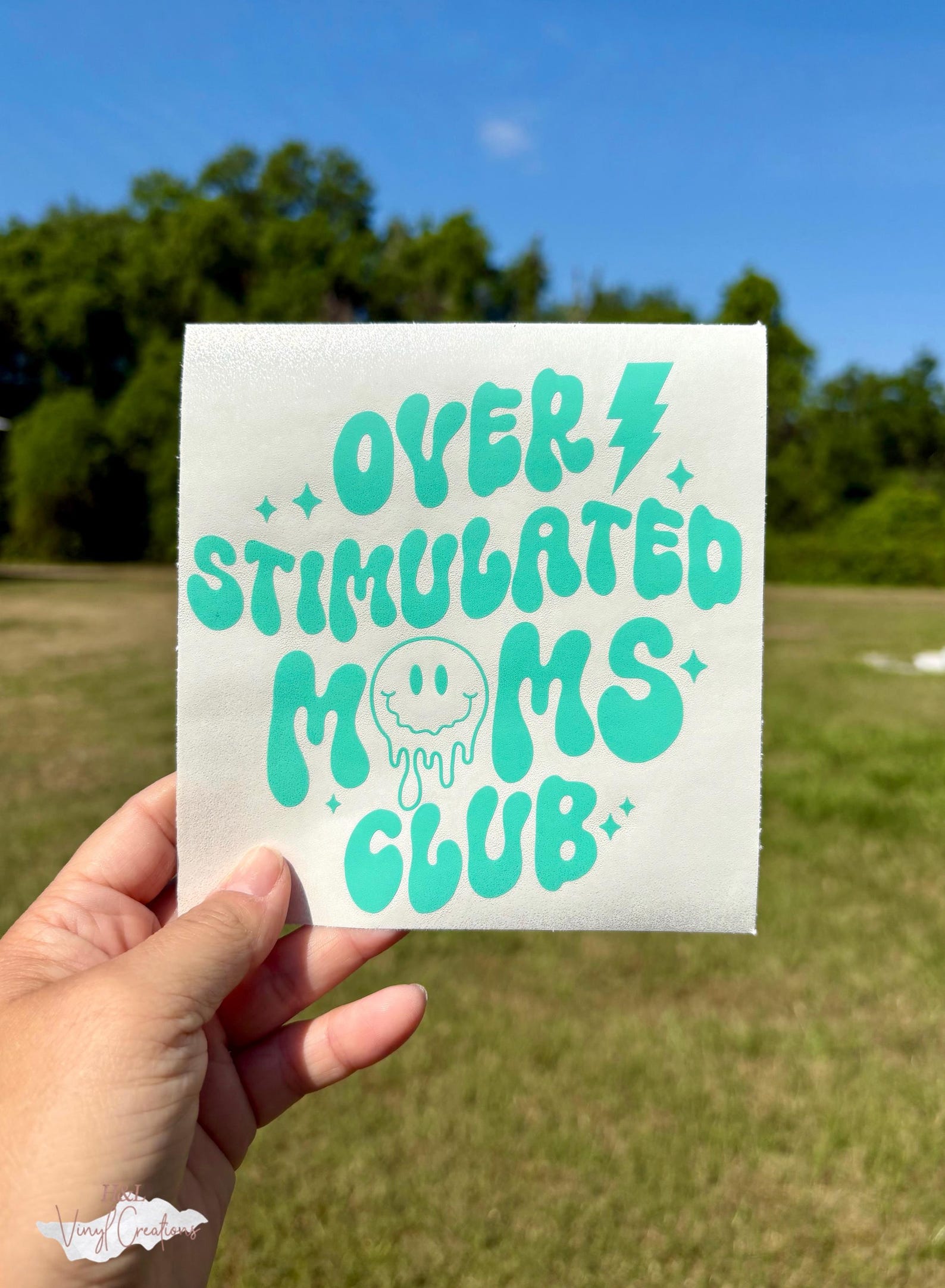 Overstimulated Moms Club Vinyl Decal, Retro Car Sticker - Etsy