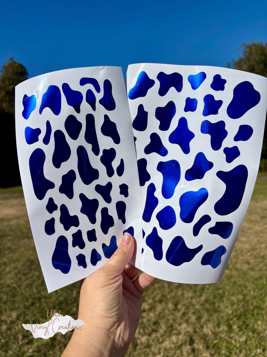 Cow Print Vinyl Decal: Permanent Waterproof Sticker - Etsy