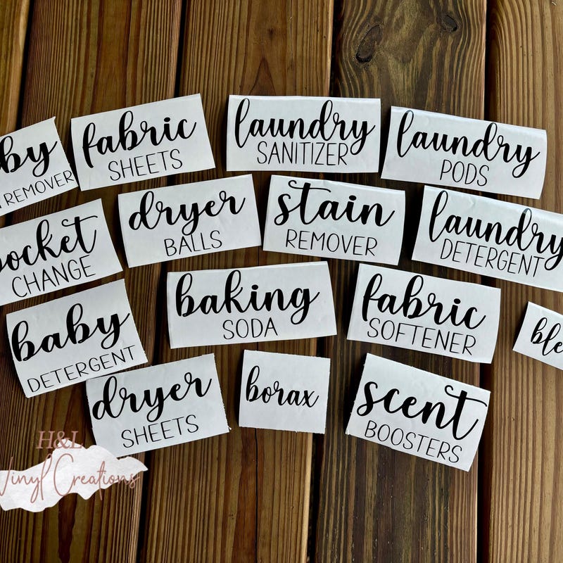 Laundry Stickers - Etsy