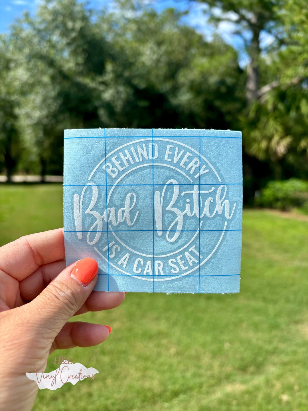 Behind Every Bad B is a Carseat Decal, Funny Mom Sticker, Vinyl Decal ...