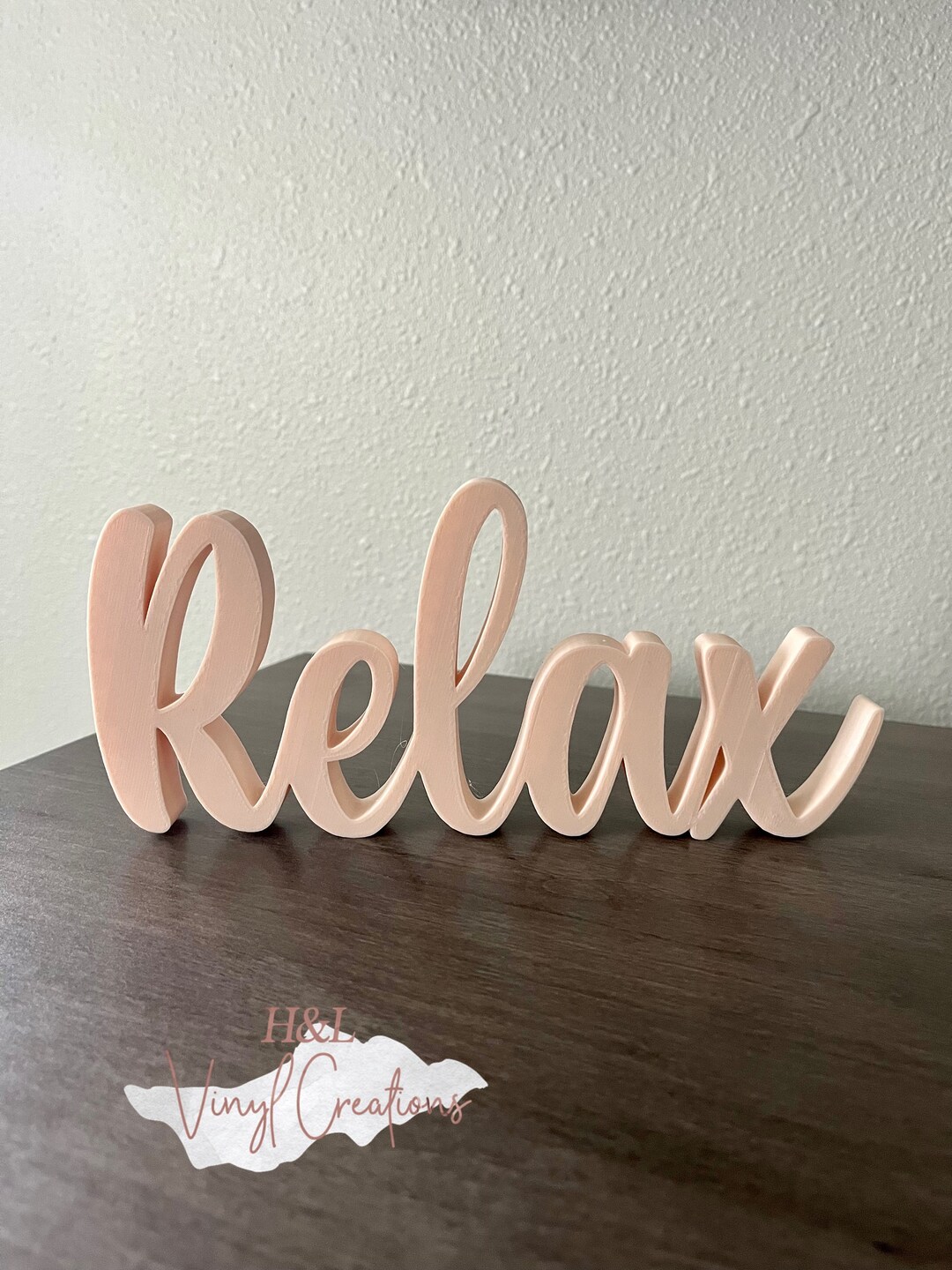 Relax Sign Decor, Relax, Self Standing, 3d Sign, Shelf Decor, Bathroom ...