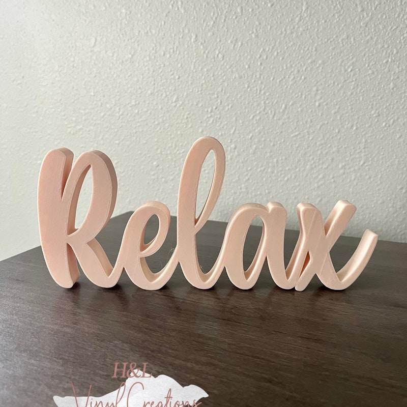 Relax Sign - Etsy