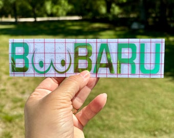Boobaru Vinyl Decal Sticker - Etsy
