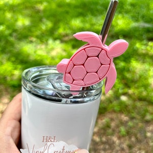 Sea Turtle Straw Topper Straw Topper Straw Buddy Straw - Etsy