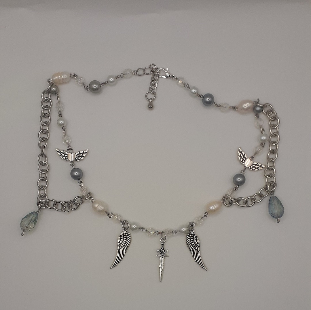 Fallen Angel Inspired Chain Necklace - Etsy