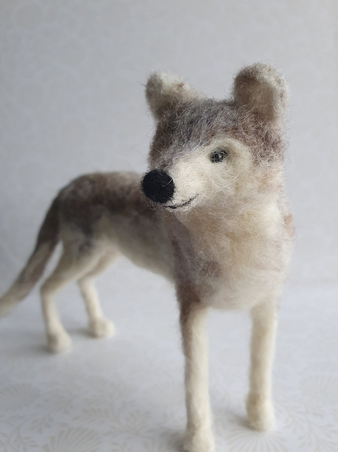 Felt Animals Wolf Needle Felted Grey Wolf Wildlife Gift - Etsy