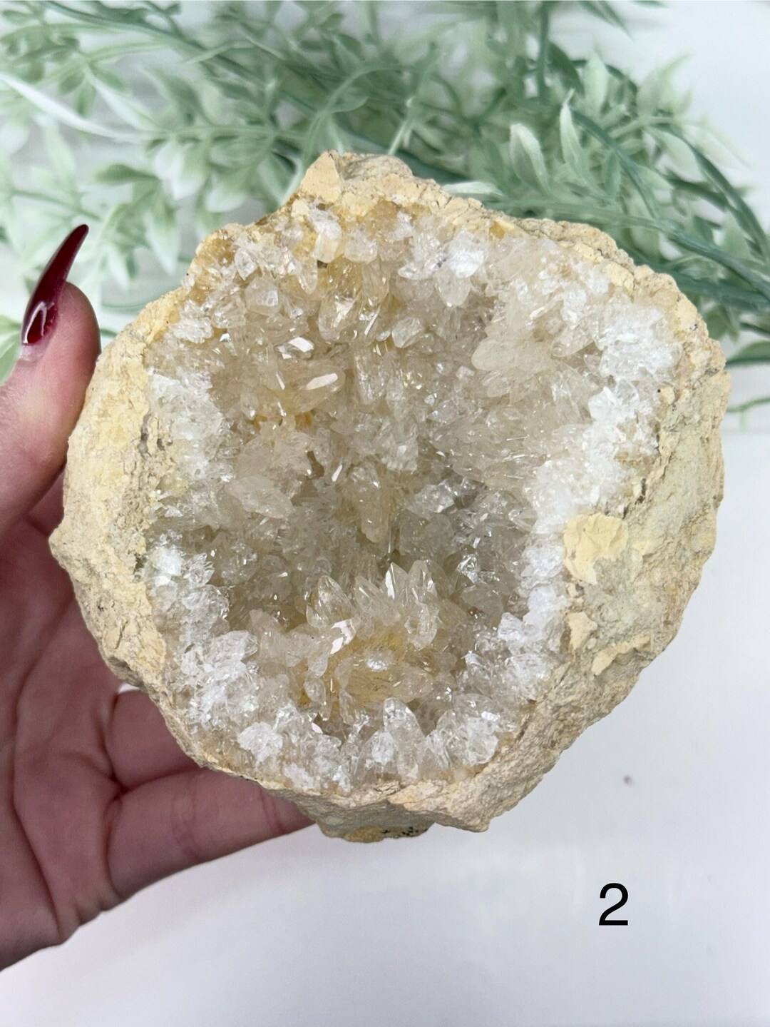 Stunning White Quartz Geode | Unique Crystal Geode | Cracked Open | YOU ...