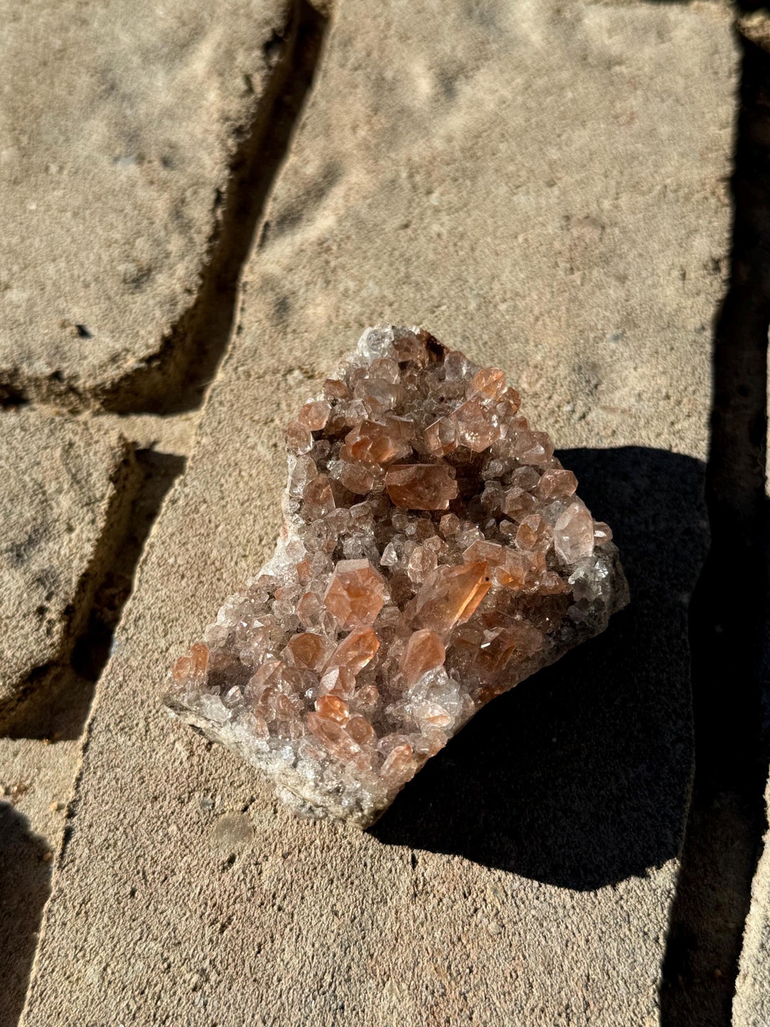 Red Quartz Cluster | Rock Specimen | Fire Quartz Cluster | Natural Red ...