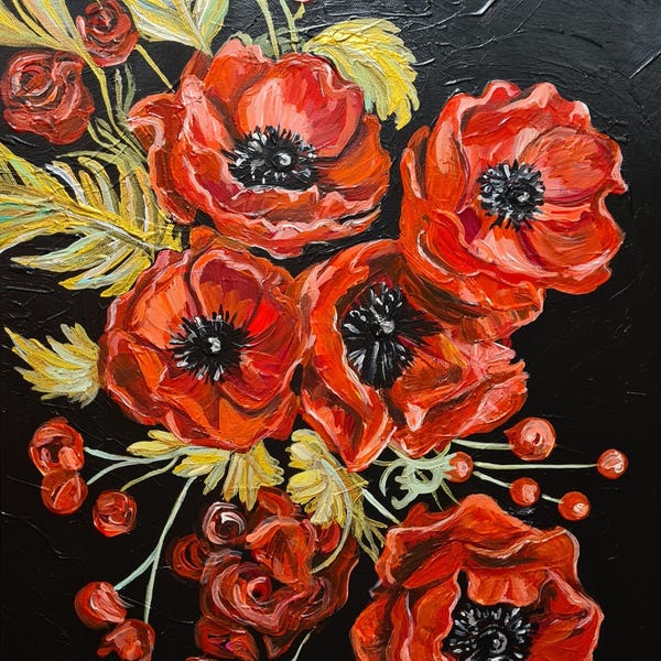 Quadri rossi neri - Etsy Italia