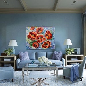 Poppy Painting Red Poppy Painting Red Poppies Painting Red Poppy Red ...