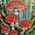 Red Mushrooms Painting Mushroom Painting Amanita Painting Fly-agaric ...