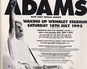 Bryan Adams Poster - Etsy UK