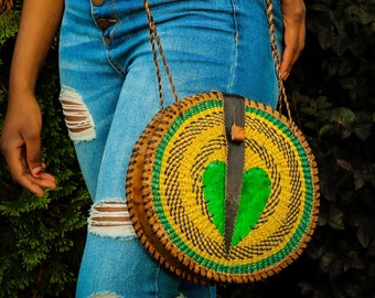 African Straw Bag - Etsy