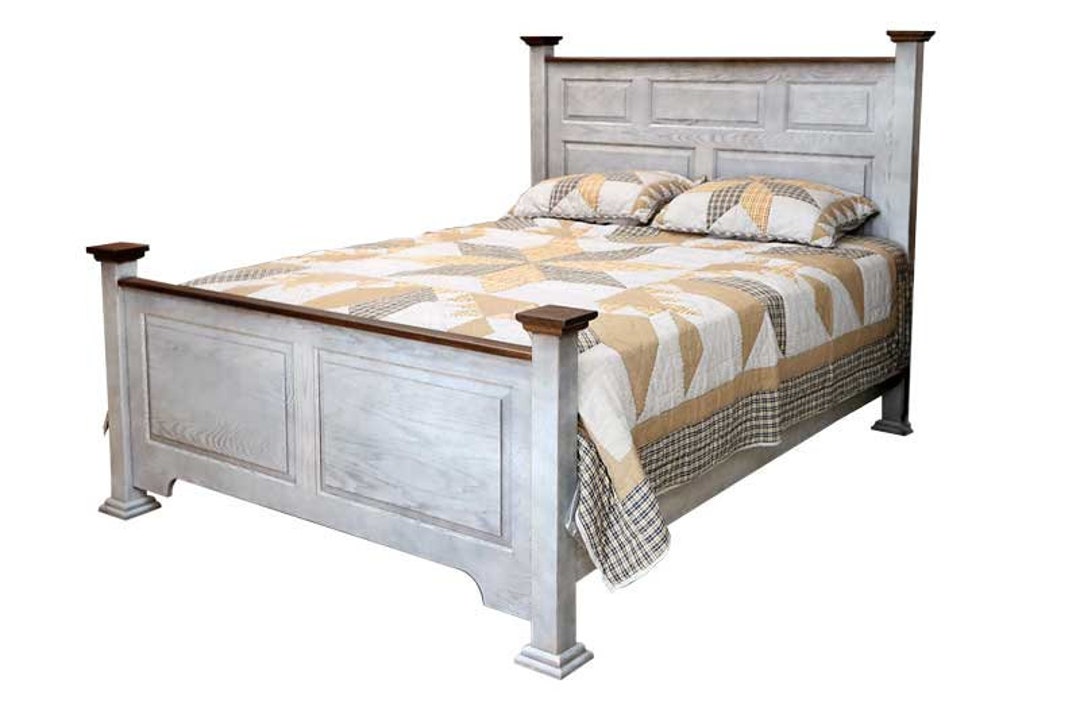 Amishmade Farmhouse Bedroom Set 4 Post Bed Frame Solid Wood Bed Frame ...