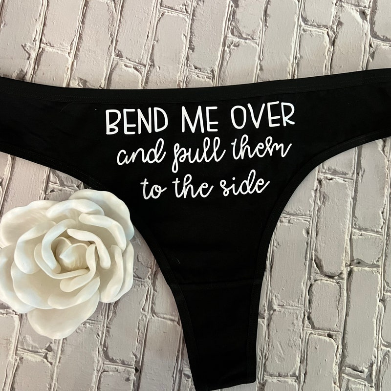 Pull To Side Thong Etsy