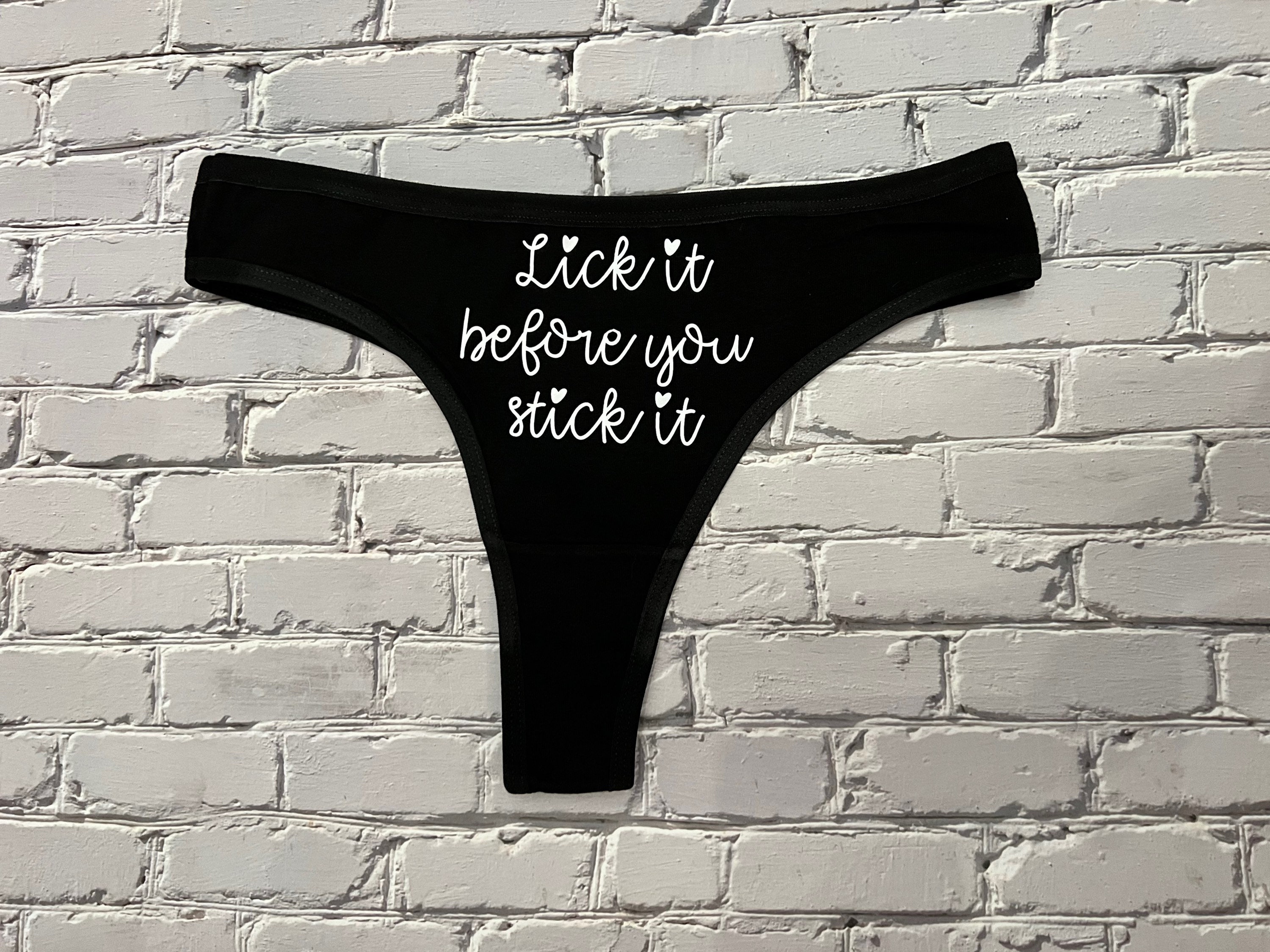 Lick It Before You Stick It Funny Underwear Bachelorette Party - Etsy
