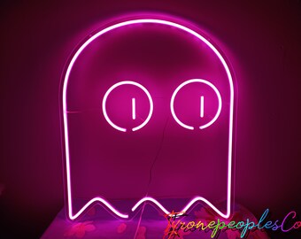 Ghost Face Neon Sign - Etsy